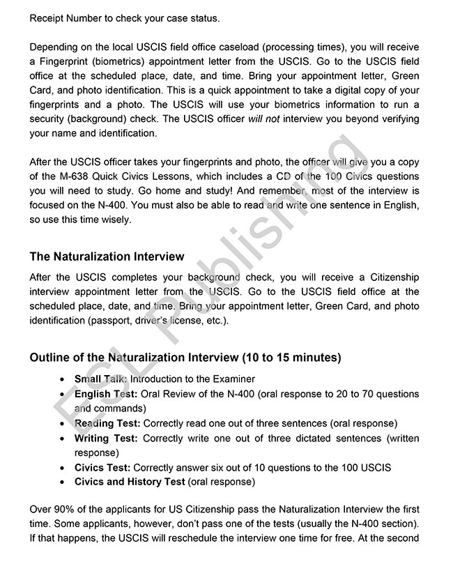 U.S. Citizenship Bootcamp - ESL Publishing